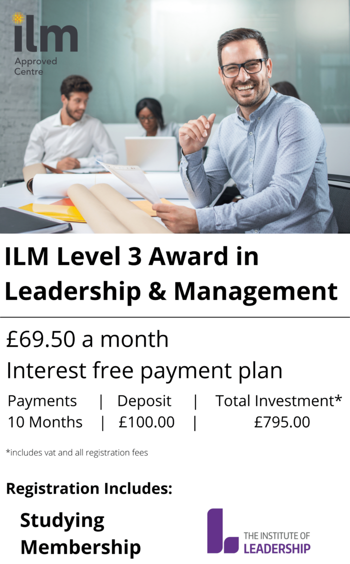 ILM Level 3 Award in Leadership & Management - UKCPD